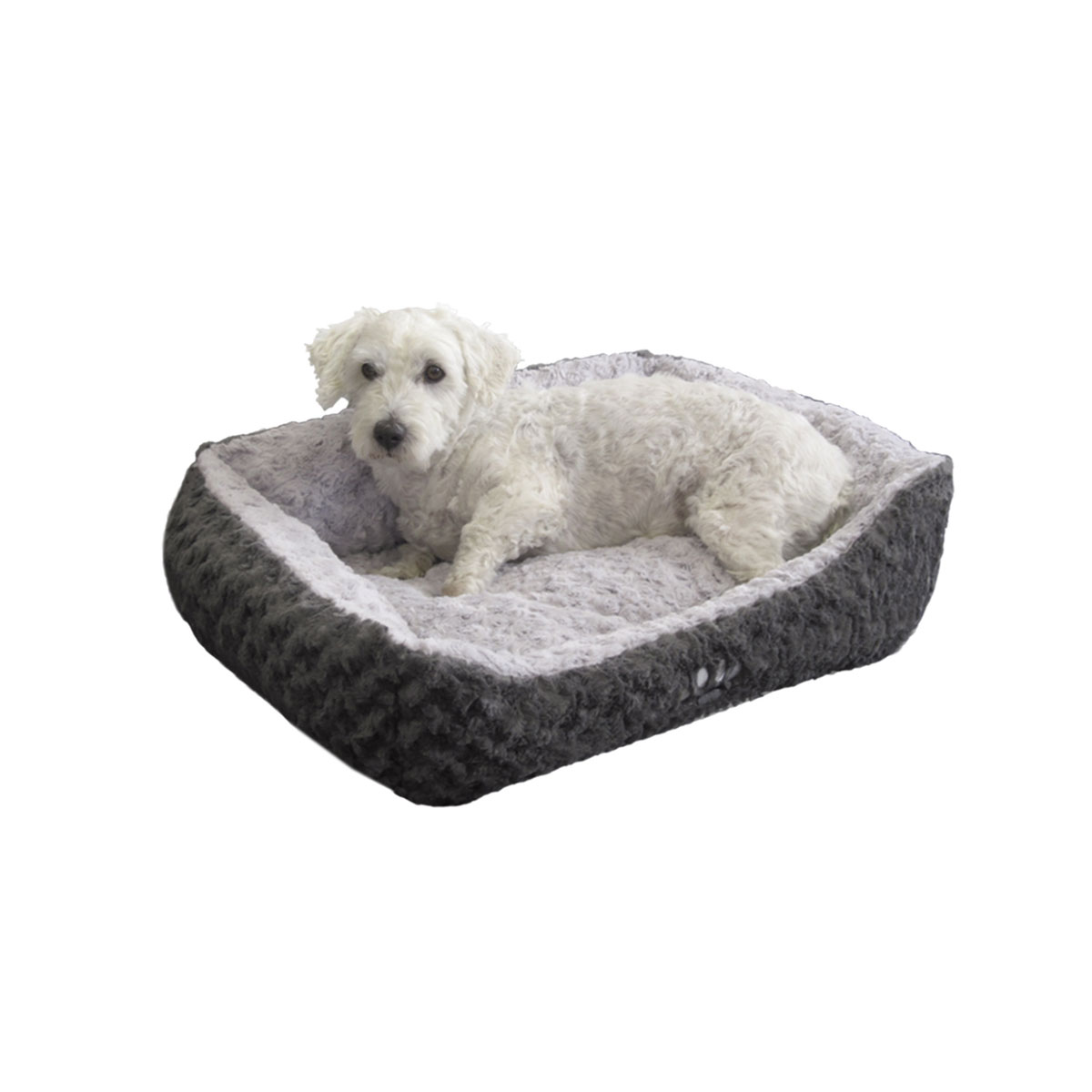 Nobby Komfortbett Seoli 45 x 40 x 18 cm dunkelgrau/ hellgrau | 45x40x18 ...