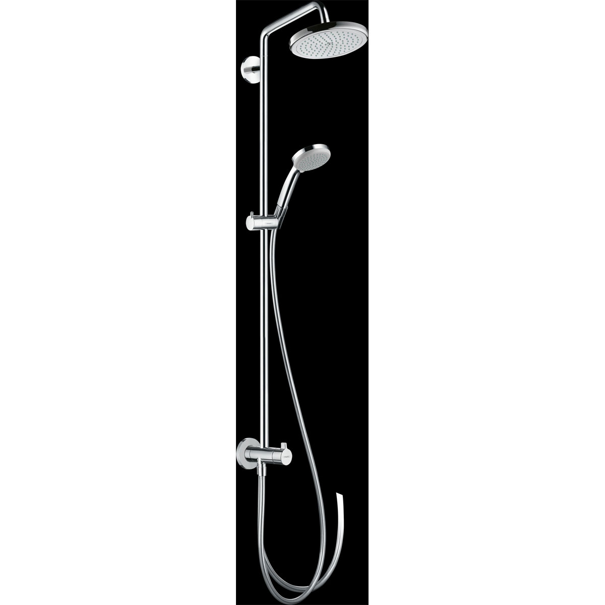Hansgrohe Duschsystem 220 Croma 1 Strahlart Reno Chrom 115181