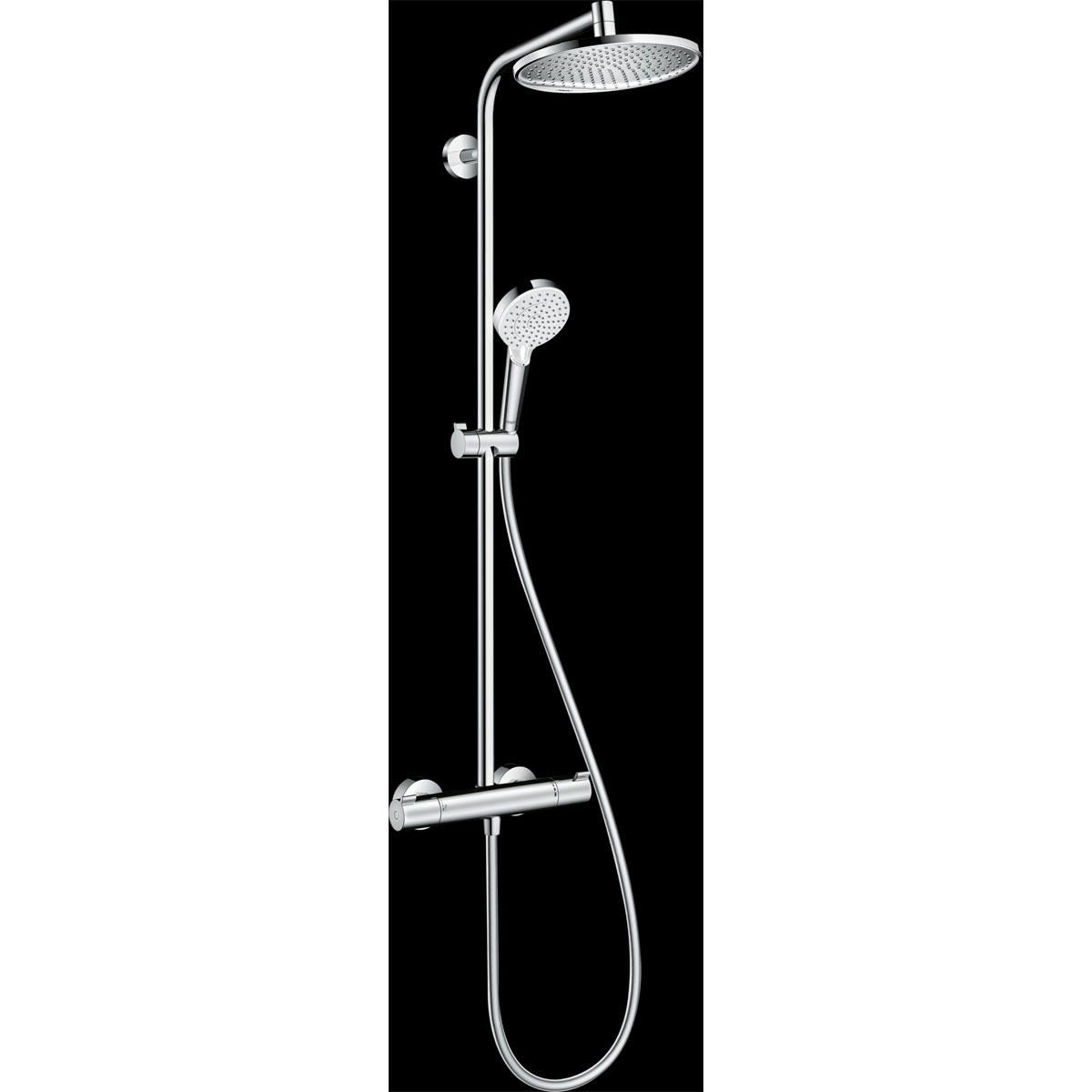 Hansgrohe Duschsystem 240 Crometta S 1 Strahlart EcoSmart mit ...