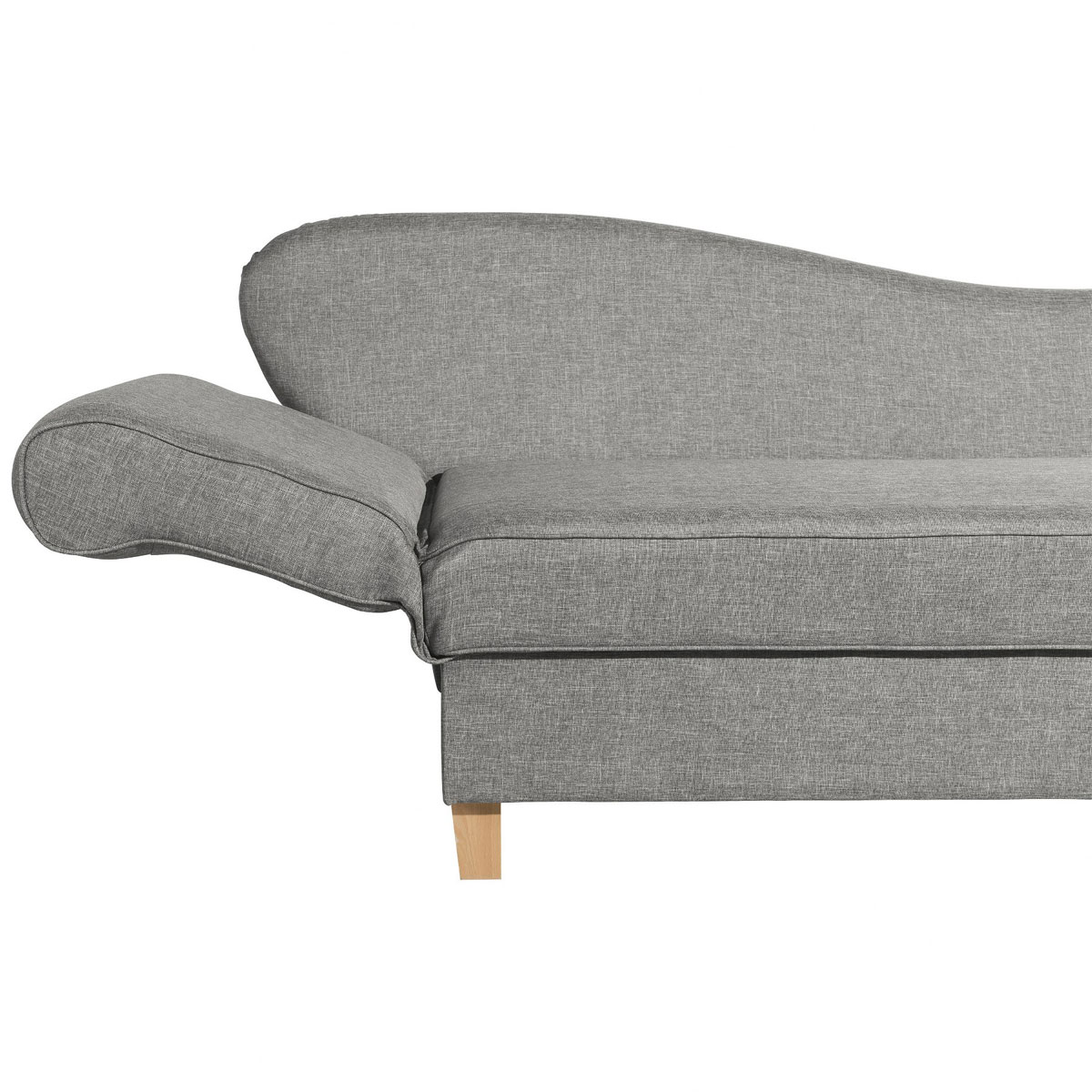 Max Winzer Selma Recamiere mit Armteil links klappbar hellgrau | Recamiere links | K000046136